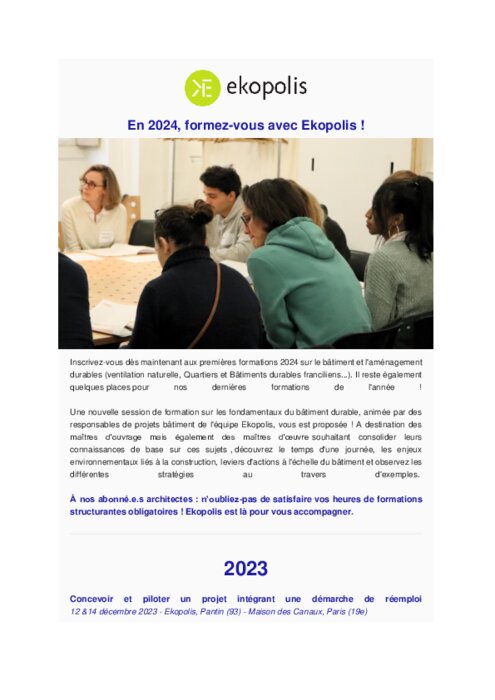 En 2024, formez-vous avec Ekopolis | BATI-Today En 2024, formez-vous avec Ekopolis | BATI-Today